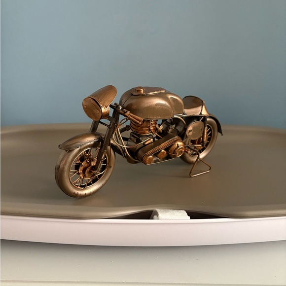 Art | Vintage Style Bronze Motorcycle Sculpture | Poshmark